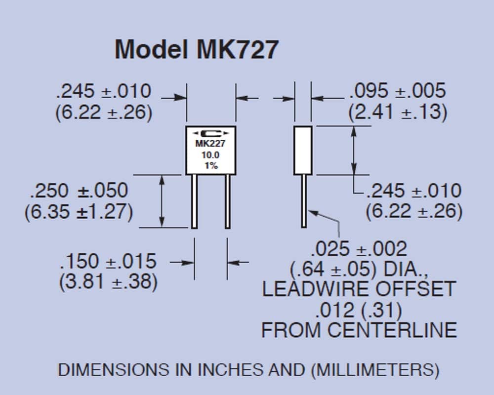 Caddock MK727 Resistor Series | Rhopoint Components