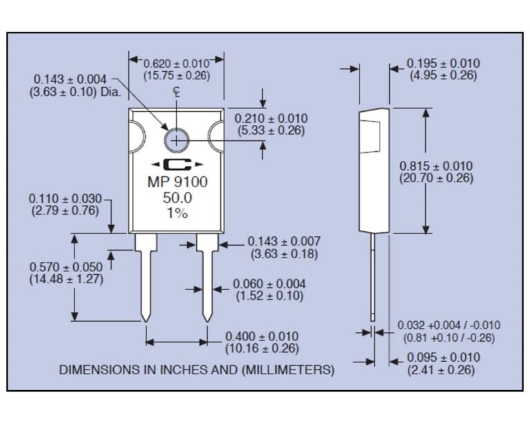 Caddock MP9100 Resistor Series | Rhopoint Components