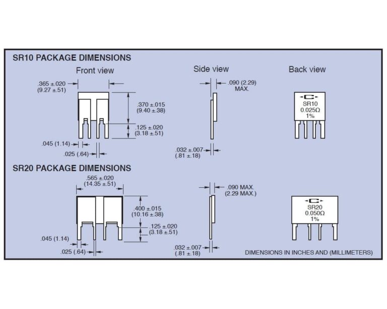 Caddock SR10 Resistor Series | Rhopoint Components