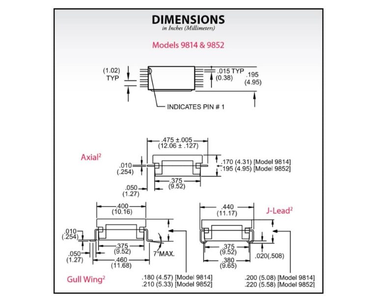 Coto 9852 Series - Rhopoint Components