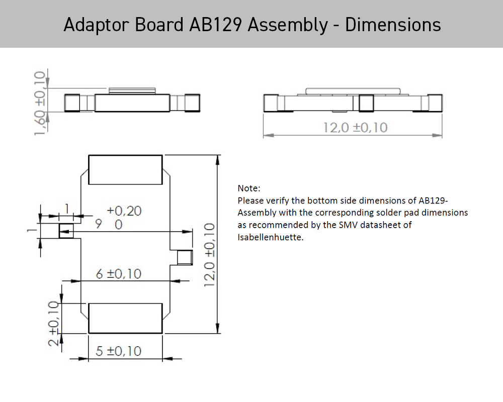 DTPM Adaptor Board AB129 Assembly - Rhopoint Components